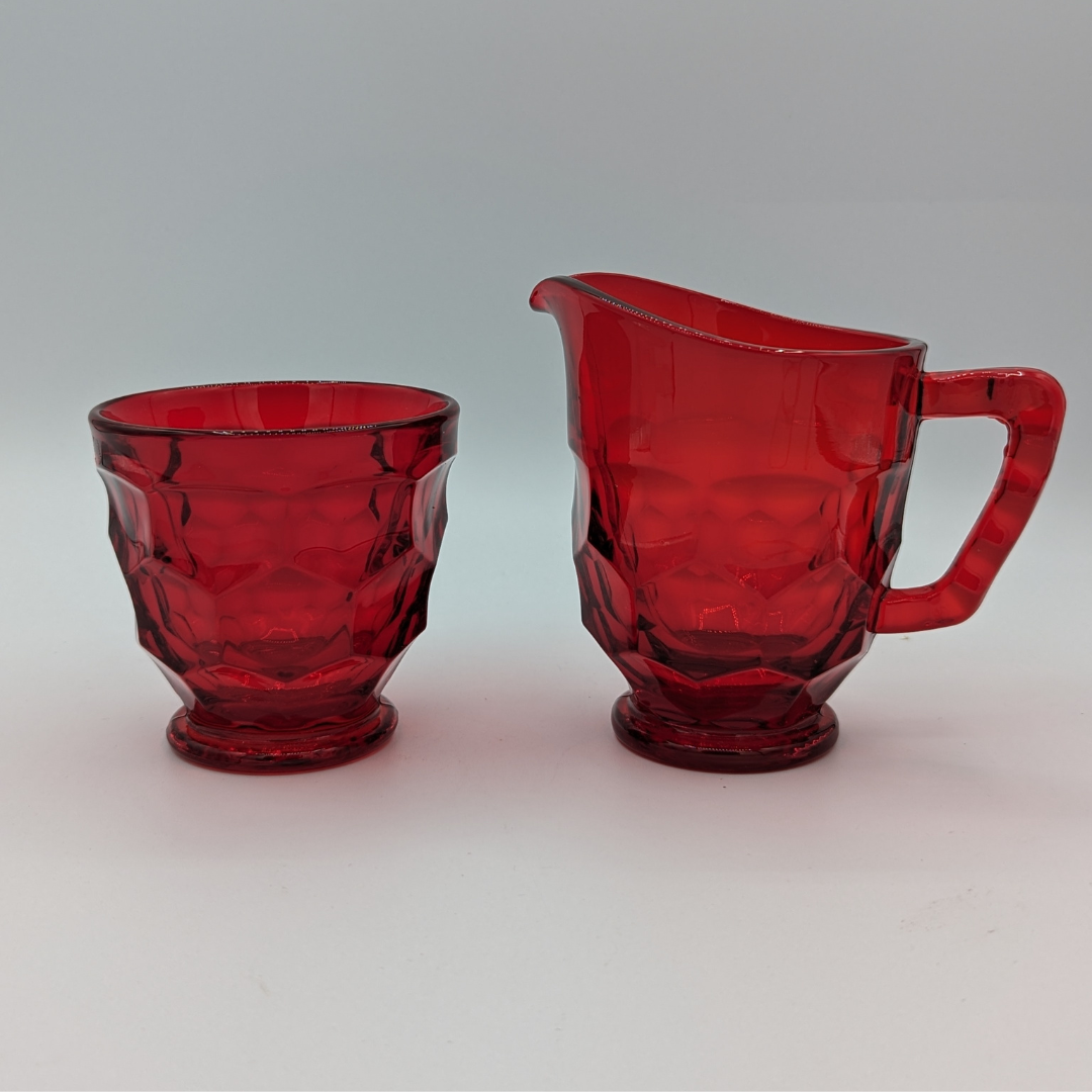 Viking - Georgian Ruby Cream and Sugar Set | HOFFMAN'S Limited Edition ...