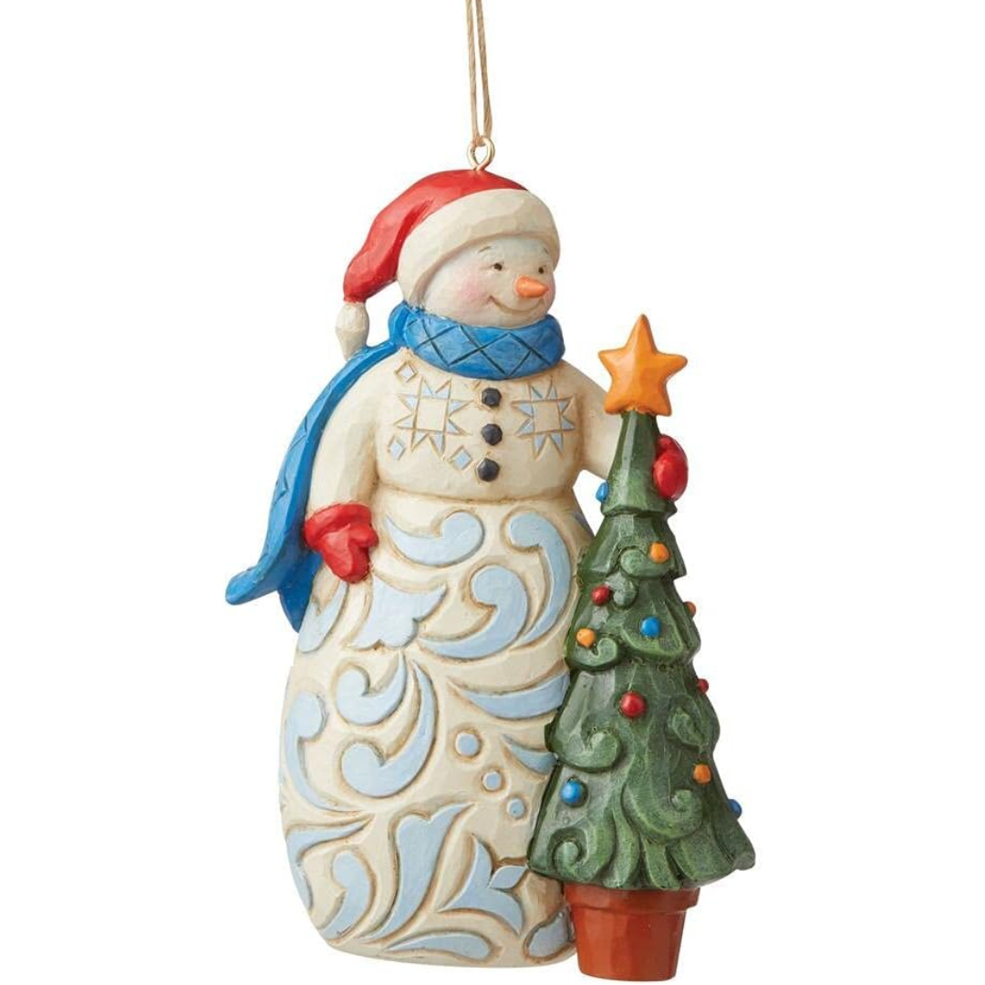 6009468 - Jim Shore Snowman with Christmas Tree Ornament | HOFFMAN'S ...