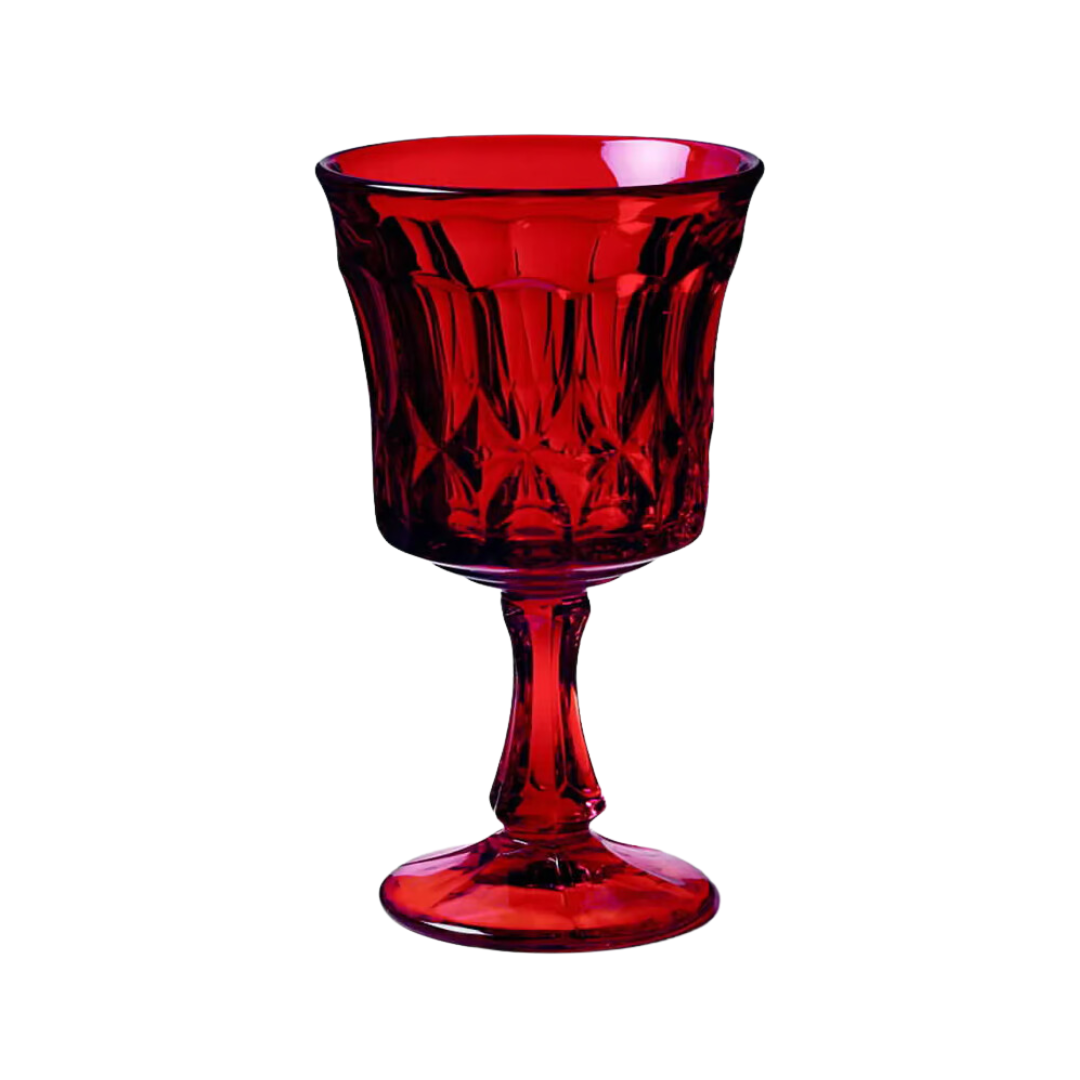 Noritake Perspective Goblet Red Set Of 2 Hoffmans Limited Edition New Stock Collectibles