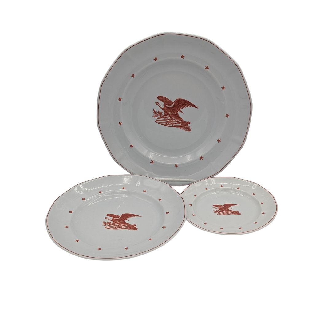 Wedgwood - American Eagle Red Plate Set | HOFFMAN'S Limited Edition New ...