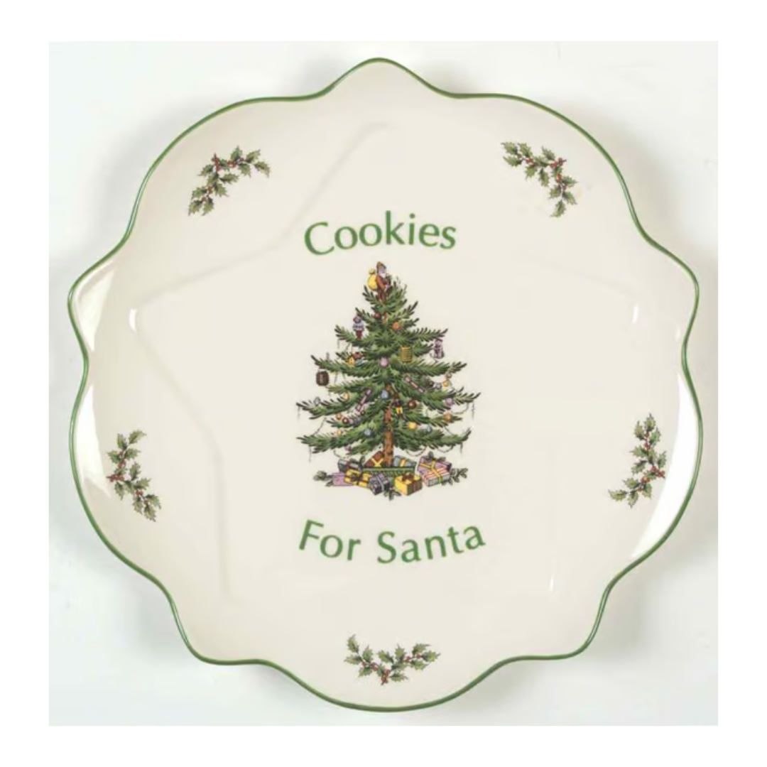 Spode - Christmas Tree Star Cookies for Santa Plate | HOFFMAN'S Limited ...